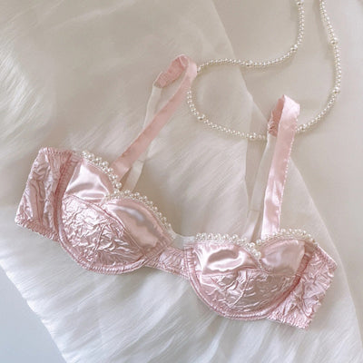 Big Boobs Satin Bra | Satin Clothing - Satin Paris