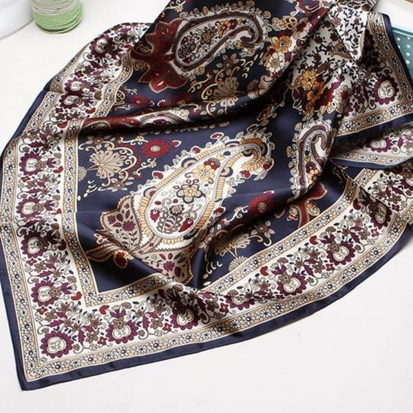 Vintage Satin Scarf | Satin Clothing - Satin Paris